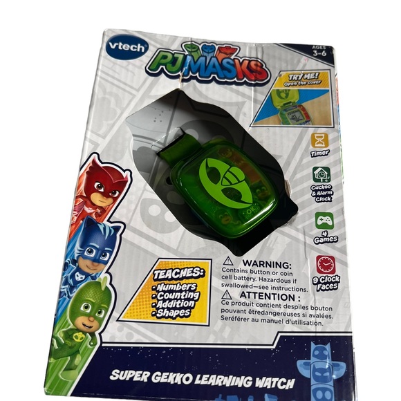 vtech | Toys | Pj Masks Vtech Green Super Gekko Learning Watch Numbers ...